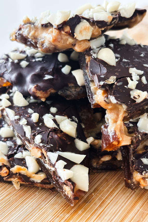 Easy and Delicious Snickers Date Bark (Viral Recipe) - Made In the Pantry